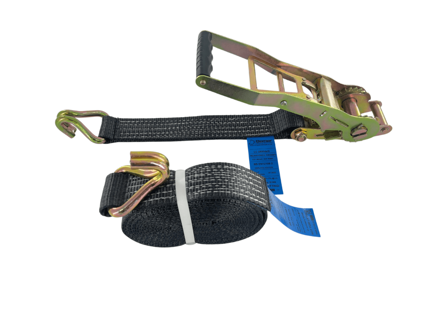 Ergo Ratchet Straps 5ton (5000kgs) X 50mm X 4mtr - Damar Webbing ...